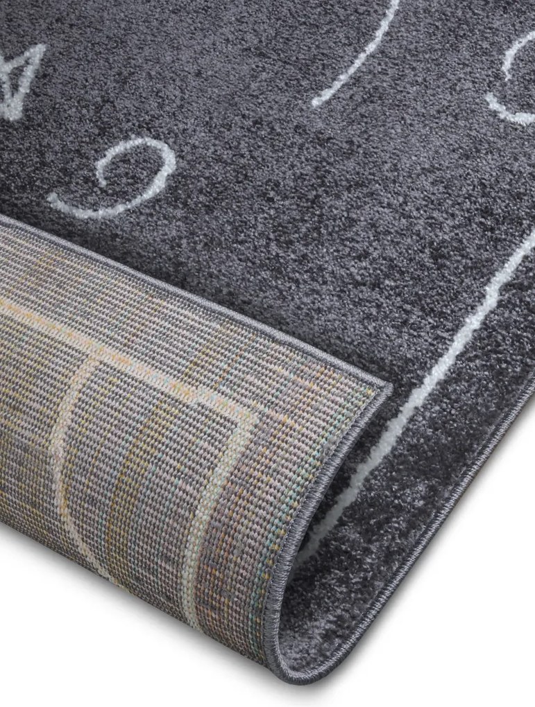 Hanse Home, Dětský koberec Adventures 105949 Darkgrey, 160x235, šedá, dětský pokoj