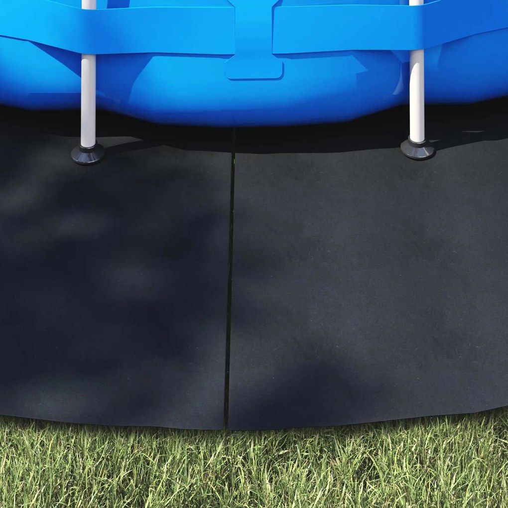 vidaXL Podložka pod bazén Černá Ø 500 cm Netkaná tkanina