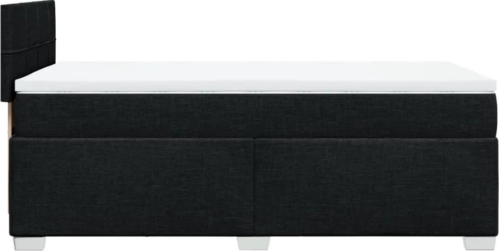 Box spring postel s matrací černá 90x190 cm textil 3285745