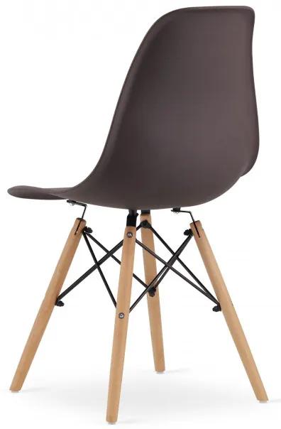 Set jídelních židlí OSAKA kávové (hnědé nohy) 4ks