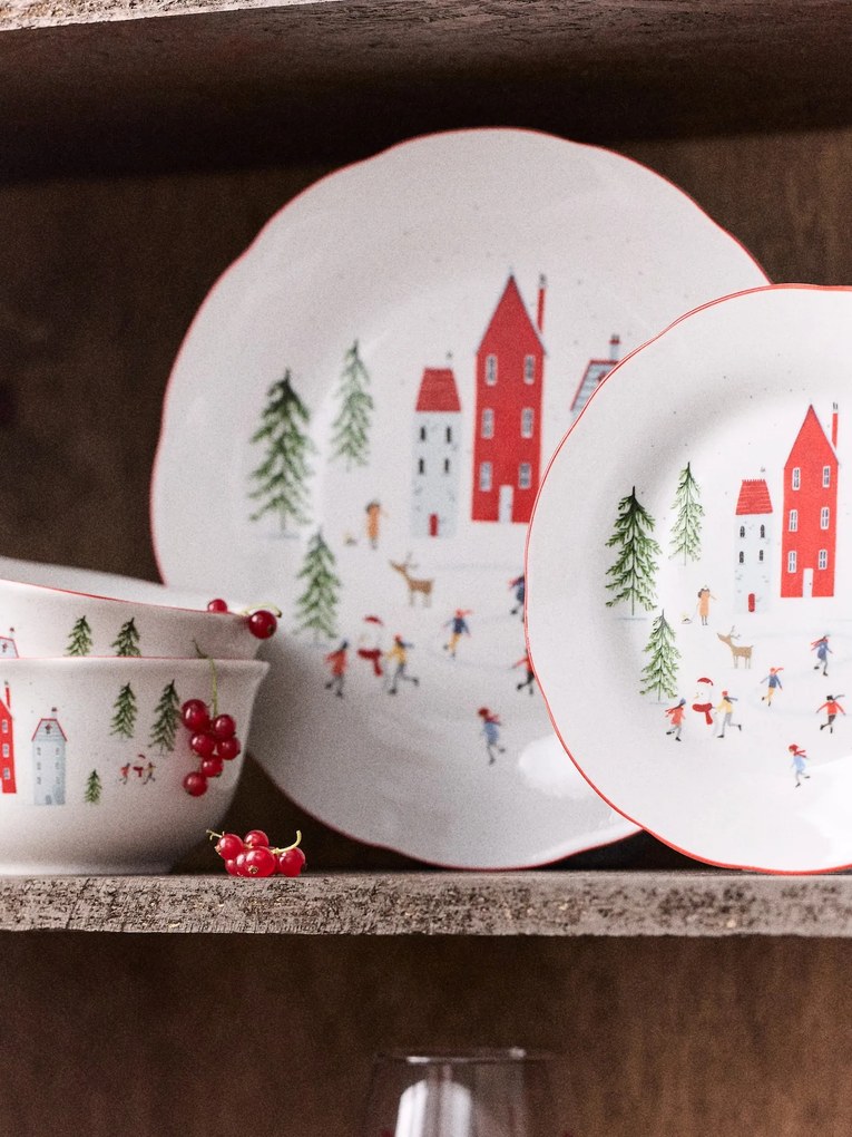 Sinsay - Keramické misky s vánočním motivem 2 pack - vícebarevná