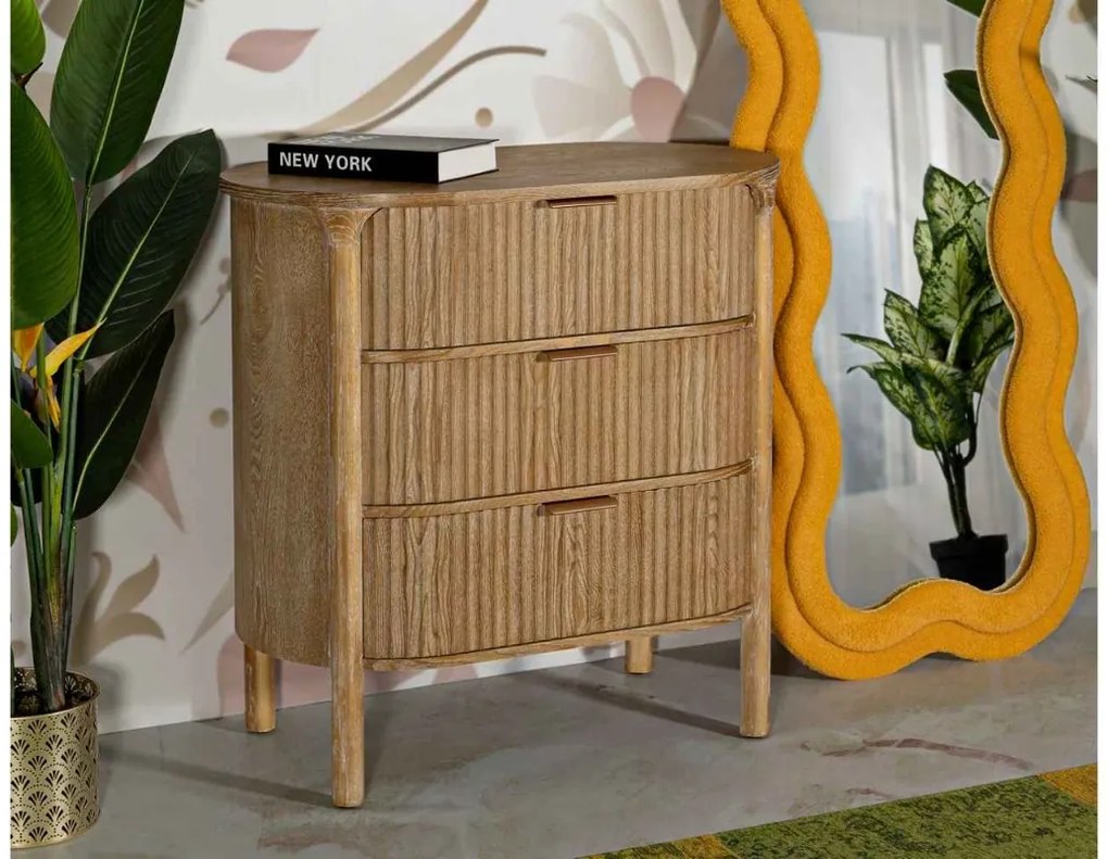 Designová komoda Jahzara 80,5 cm hnědá