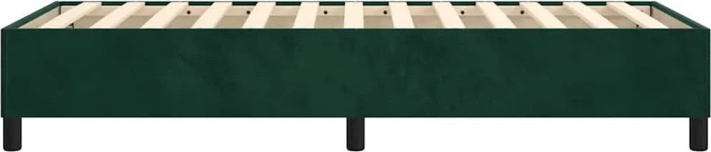 Rám postele s boxspringem tmavě zelená 80 x 200 cm samet 3121087