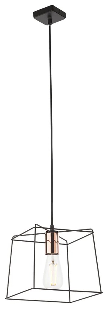 Smarter 01-1262 závěsné svítidlo Sketch, černé, měď, 1xE27, 23cm