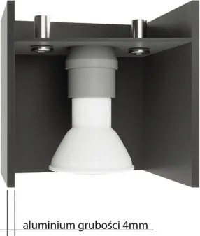 Stropní svítidlo SOLLUX Pixar G9 1x40W bez zdroje hliník bílá SL.0398