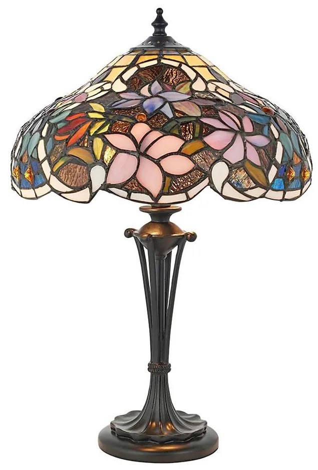 Endon 64327 - Stolní lampa Tiffany SULLIVAN 2xE14/40W/230V pr. 30 cm