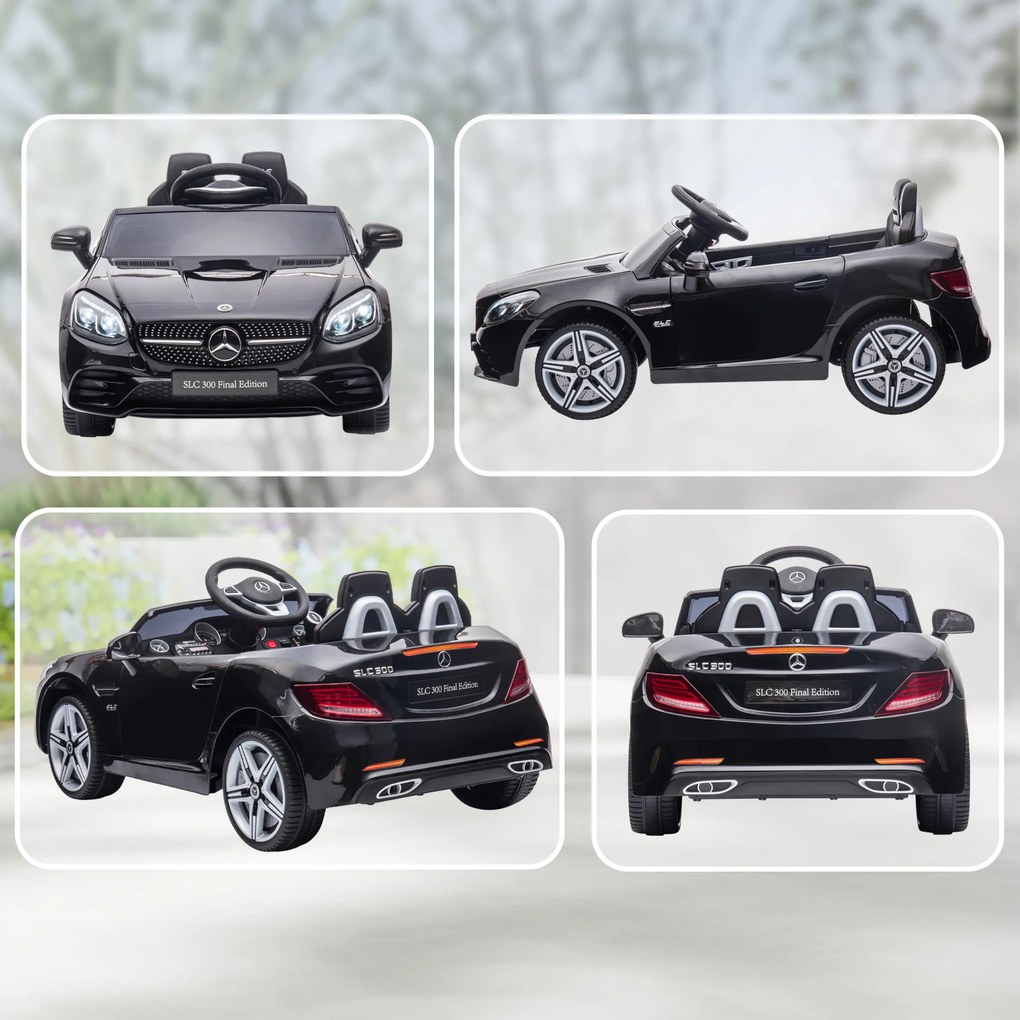AIYAPLAY 12 V Dětské Elektrické Auto, Dětské Vozidlo s 2.4G Dálkovým Ovládáním, Elektrické Vozidlo s LED Světly, Bezpečnostním Páskem, Klaksonem, Hud…