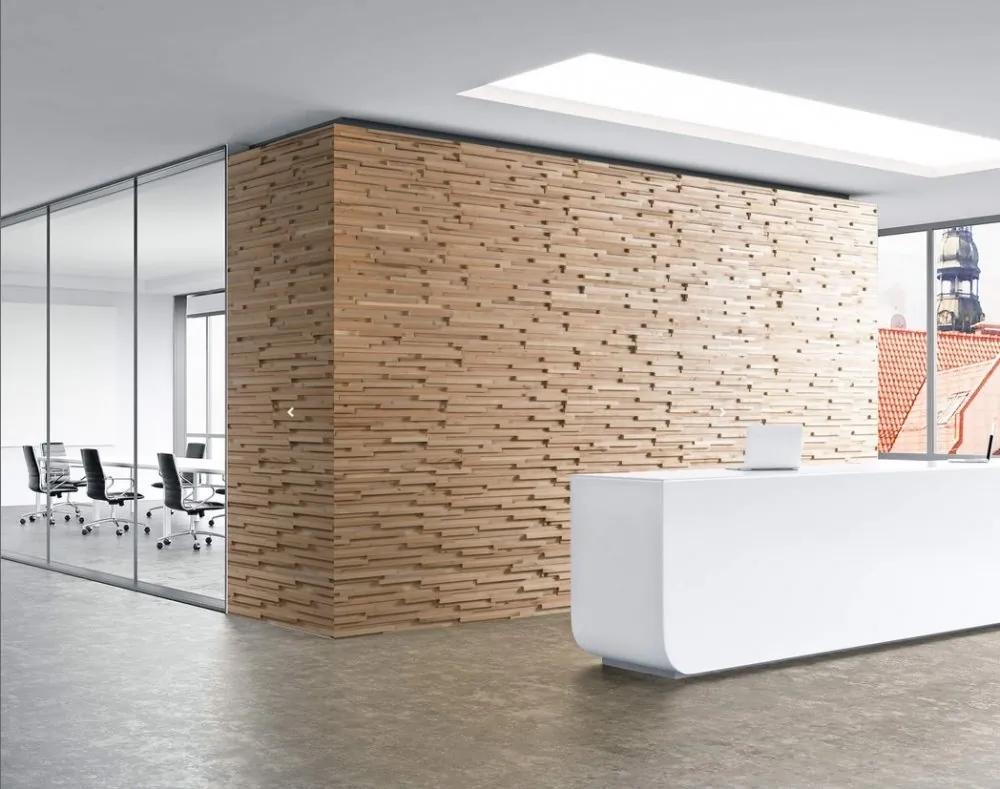 FRACTUS - DUB | BŘÍZA | OLŠE | JASAN, 720 x 100 mm (0,072 m²) - 3D obkladový panel na stěnu