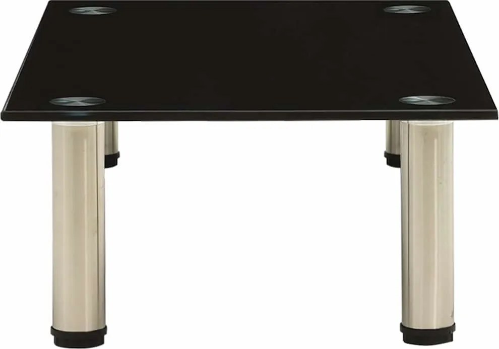 322761 TV Stand Black 60x35x17 cm Tempered Glass 322761