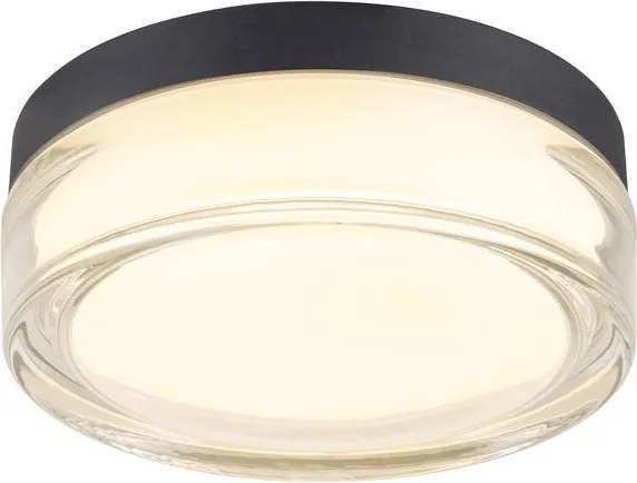 LA 1010210 CYFT XL Přisazené nástěnné a stropní svítidlo, 2700/3000/4000 K, 15 W, PHASE, 125°, IP65 černá / čirá - BIG WHITE (SLV)