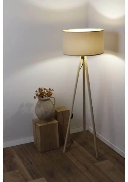 Stojací lampa STANDART 1xE27/60W/230V béžová