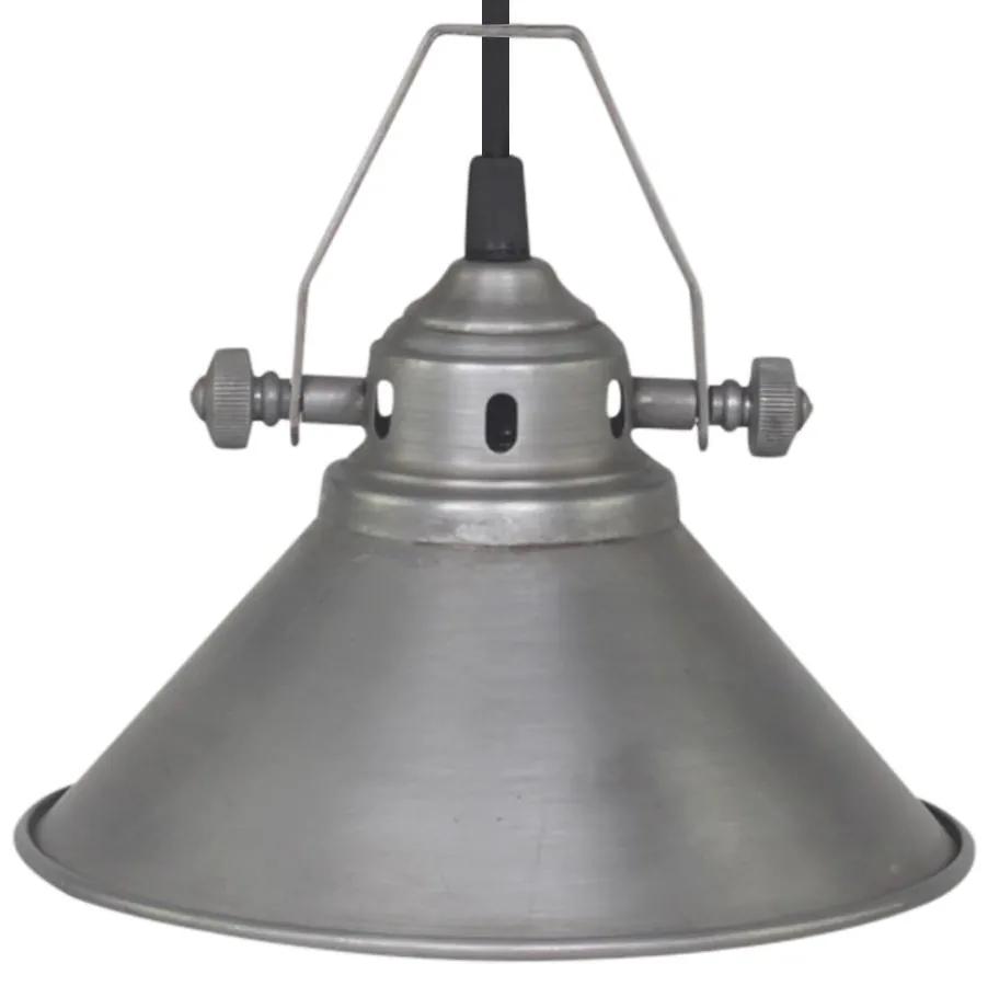 Chic Antique Stropní lampa Antique Zinc, šedá barva, kov