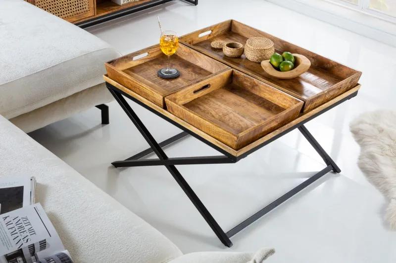 Konferenční stolek Finca 80cm mangové dřevo/ 41656