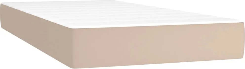 Box spring postel s matrací cappuccino 100x200 cm umělá kůže 3142712