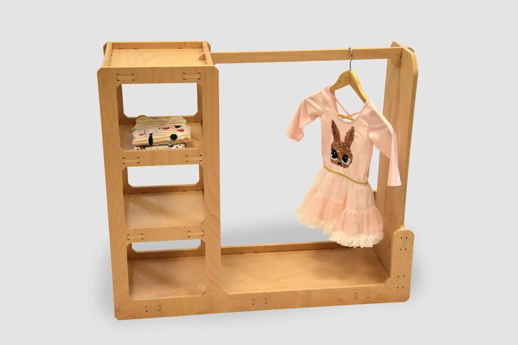 Vingo Dětský montessori šatník, 96 x 35 x 85 cm