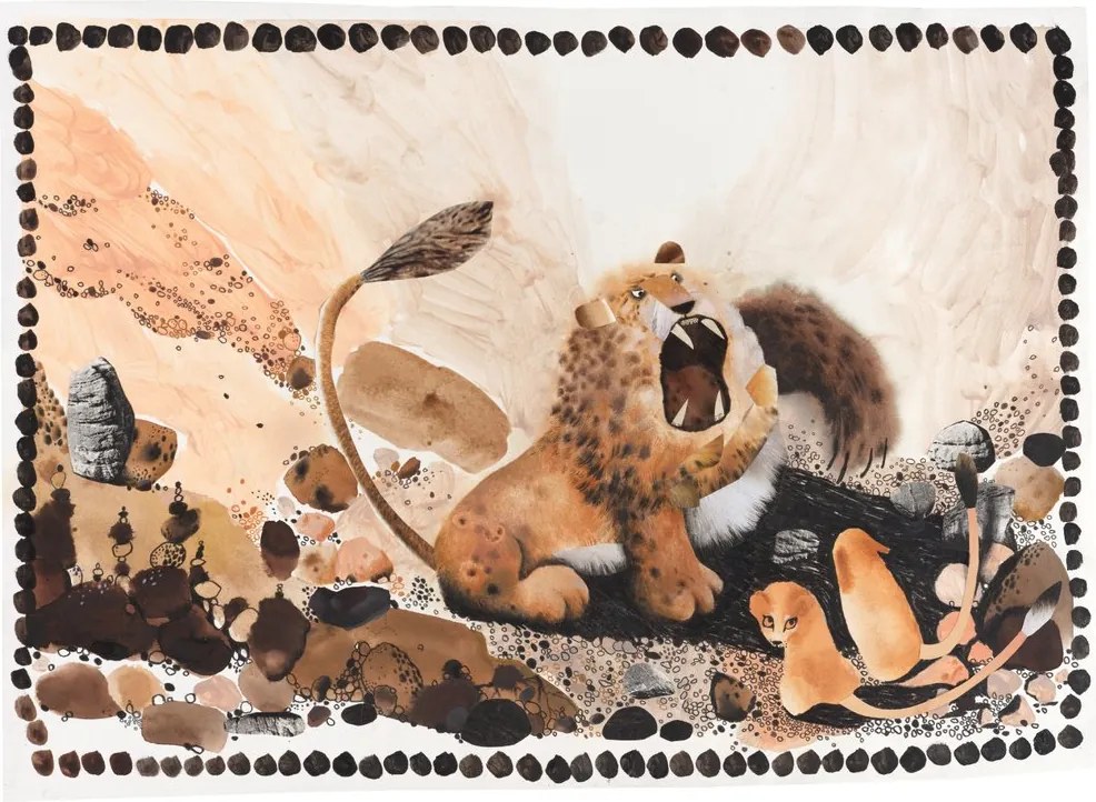 Filip Pošivač | Lvi Rám: Černý, Velikost: 70 x 100 cm