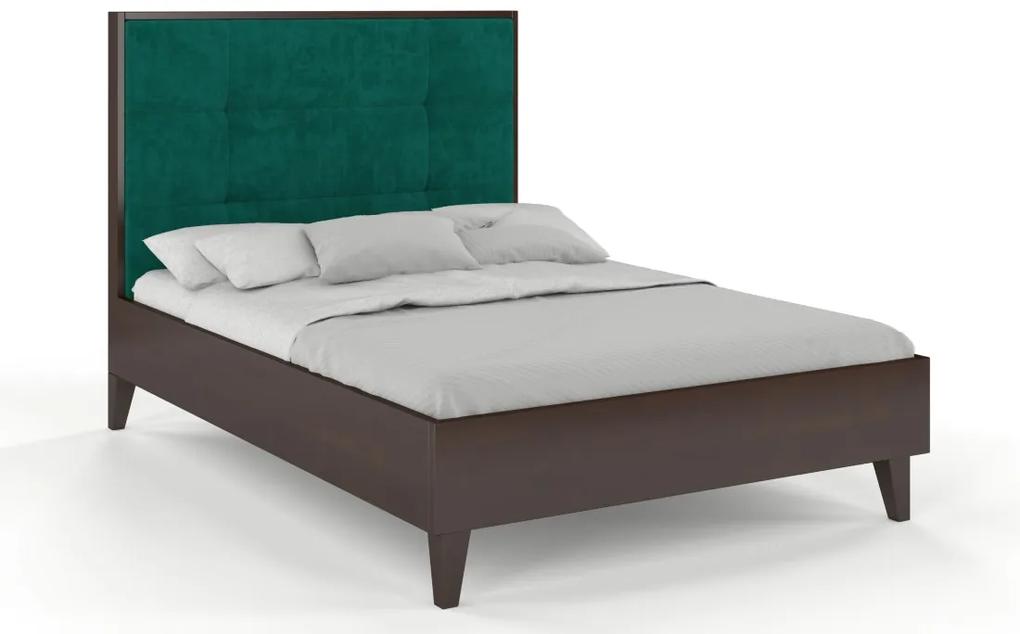 Buková postel s čalouněným čelem - Frida,   ,  140x200 cm