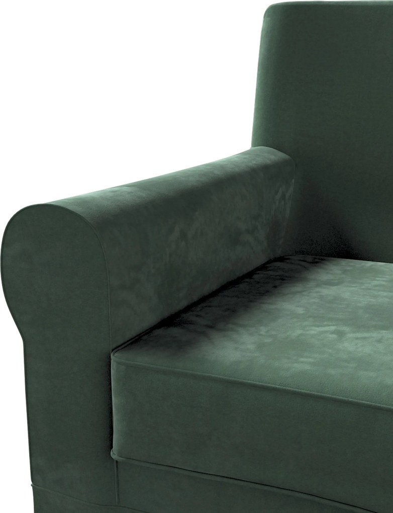 Potah na křeslo IKEA Ektorp Jennylund barva zelená látka lesklé, sametová