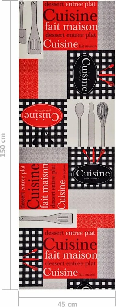 Kuchyňská rohožka pratelná Cuisine 45 x 150 cm 323473