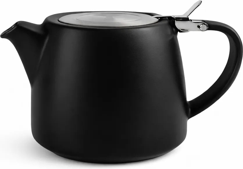 Minimal – keramická konvice na sypaný čaj, 500 ml (černá)
