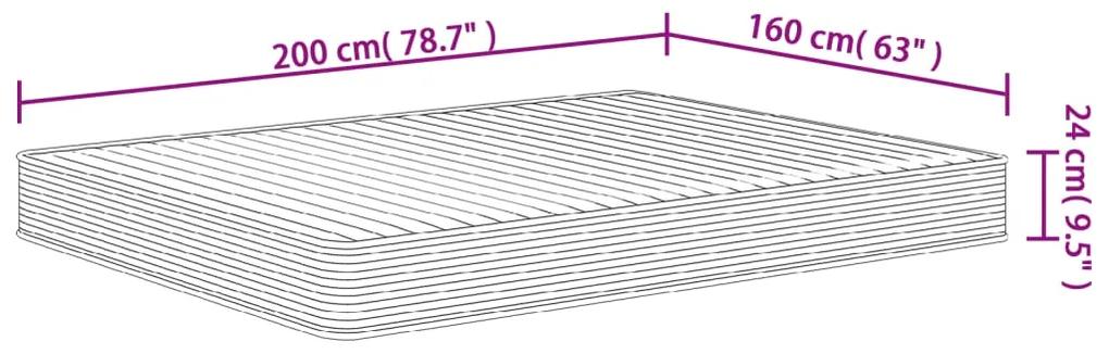 Pěnová matrace středně měkká 160 x 200 cm,  373013
