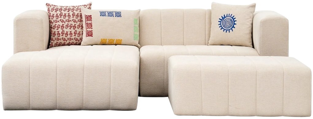 Hanah Home Rohová pohovka BEYZA MINI levá krémová