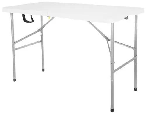 Malatec Skládací zahradní stůl 122 cm - bílý, 9996