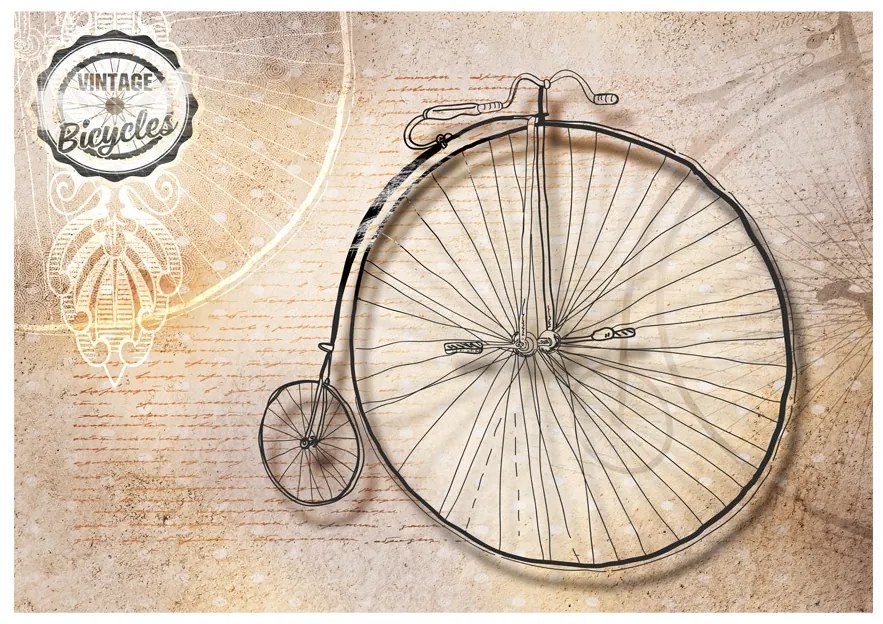 Fototapeta - Vintage bicycles - sepia