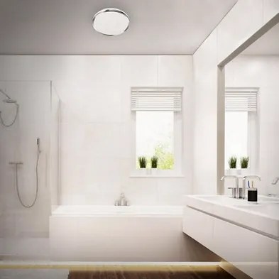 Stropní LED svítidlo hvězdné nebe BRILONER průměr 28cm 12W IP44 chrom 3403018