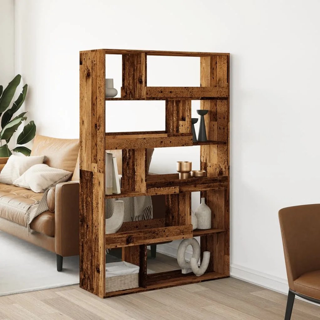 Dělicí stěna old wood 100 x 33 x 156,5 cm kompozitní dřevo 3309499