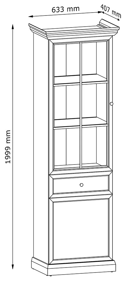 Obývací stěna LUCCA b | 4 díly | sestava C | 529,6 cm | bílá
