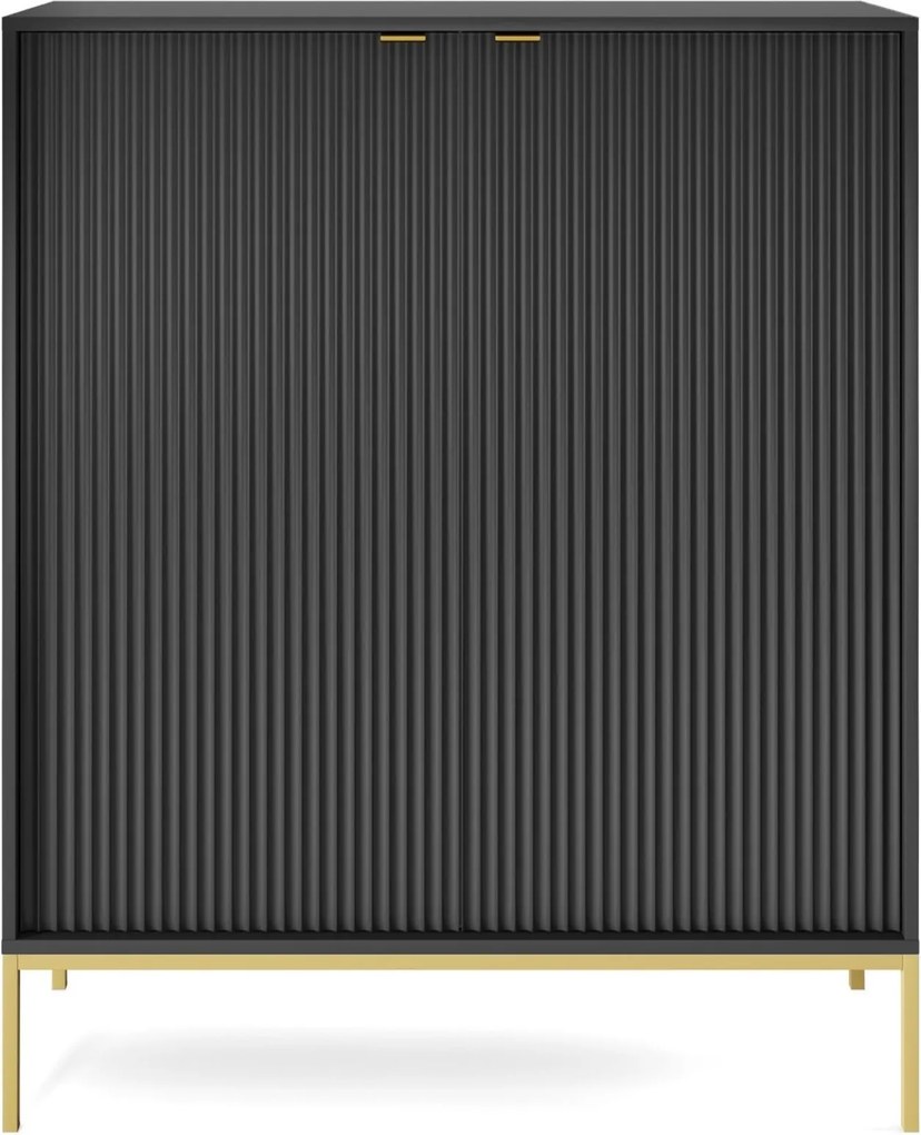 PSK Komoda NEMO K104, Černá 104 cm Dekor nohou: Černé
