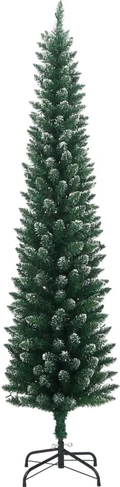 Umělý úzký vánoční stromek s 300 LED 240 cm 3315762