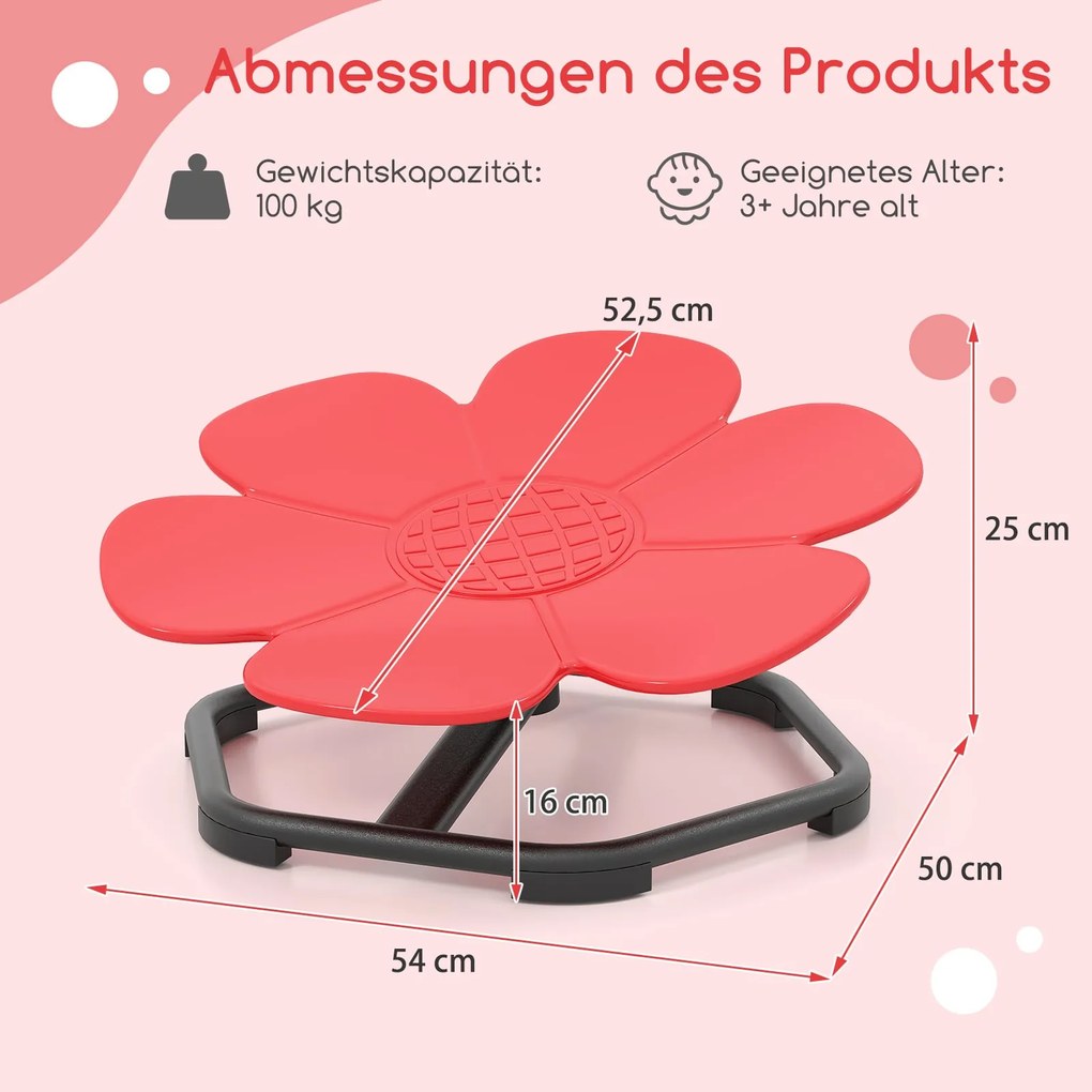 Costway Smyslové otočné křeslo Dětské 360° Dětské otočné křeslo Carousel Autism