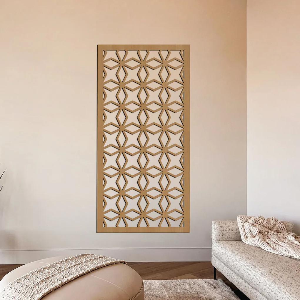 dřevo života Dekorační panel na stěnu STARS Rozměry (cm): 20x40, Barevný vzor: Bílá