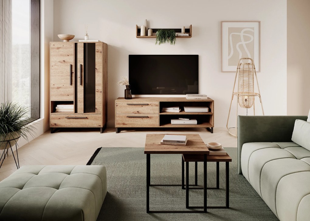 ADRK Furniture Konferenční stolek 2v1 ARIA CT-ARI-60-50-A_B