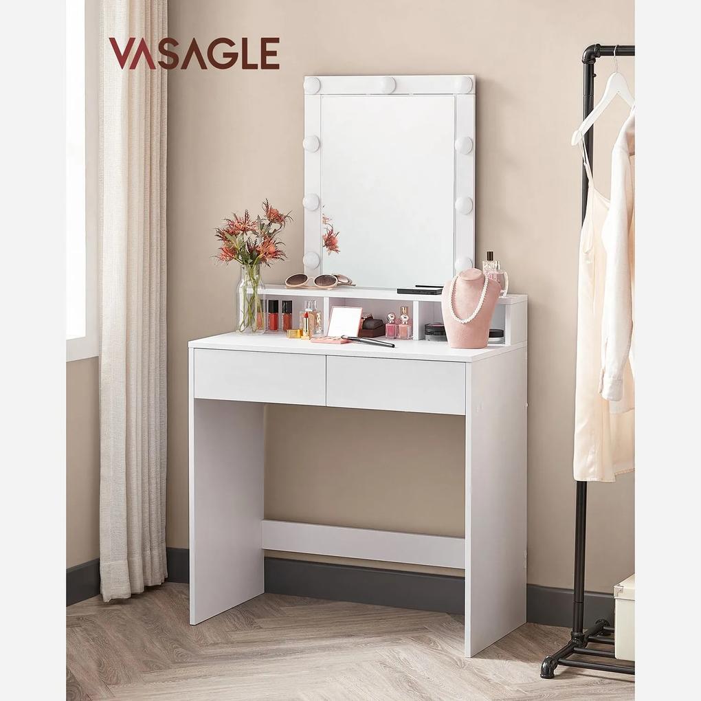 Kosmetický toaletní stolek Velisa 145 cm bílý