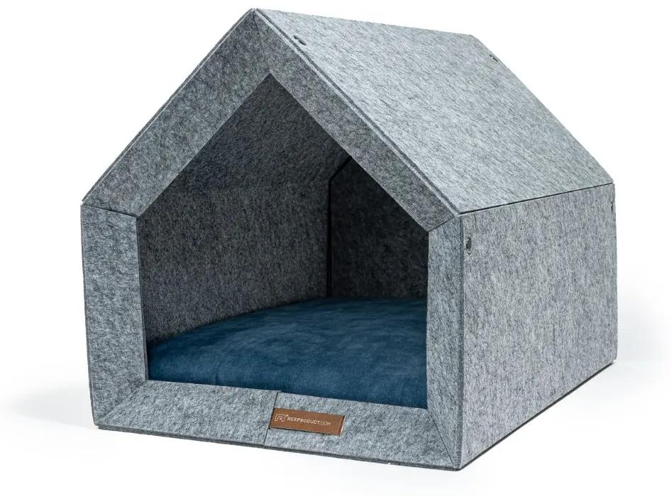 Rexproduct Vysoce odolná bouda PETHOME s měkkou matrací SVĚTLE ŠEDÁ do interiéru Zvolte barvu: Světle šedá, Zvolte rozměr: L