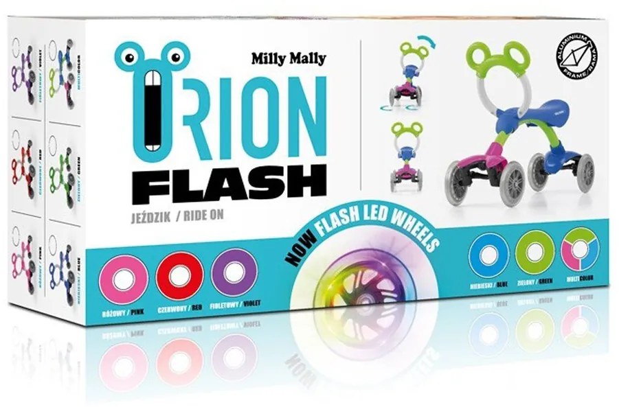 Dětské odrážedlo Milly Mally Orion Flash candy