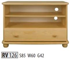 ImportWorld TV stolek VR 126 masiv v60 x š85 x h42 cm (Barva dřeva: Borovice)