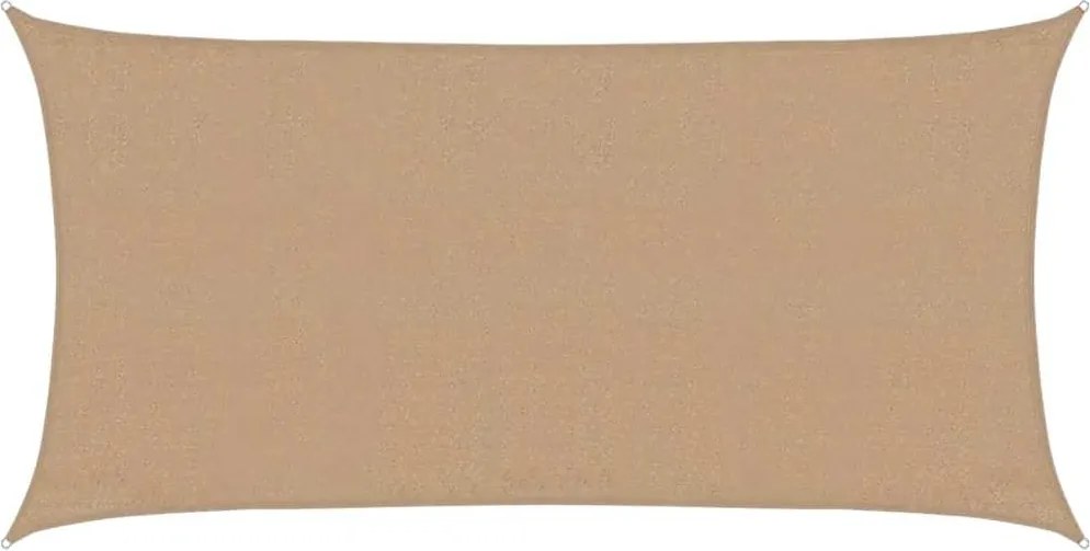 Plachta proti slunci 160 g/m² taupe 3 x 6 m HDPE 311405