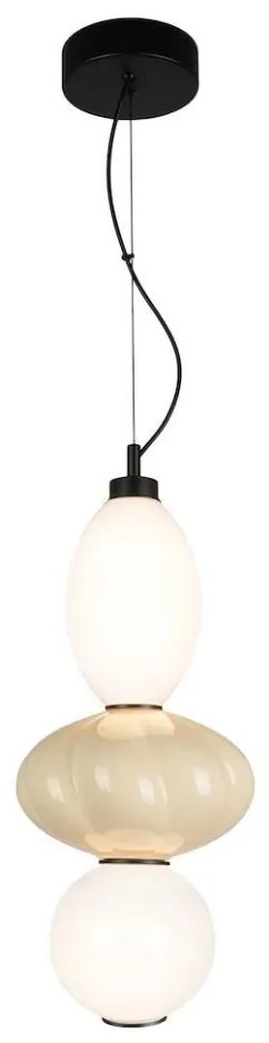 LED Lustr na lanku ASCOLI LED/18W/230V pr. 20 cm béžová