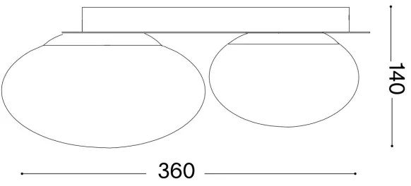 Ideal Lux - LED Stropní svítidlo NINFEA 2xGX53/9W/230V zlatá