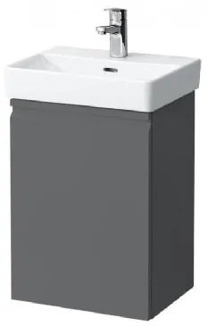 Laufen Pro S - Umyvadlová skříňka s dvířky, 415x320x580 mm, panty vpravo, grafit mat H4833020964801