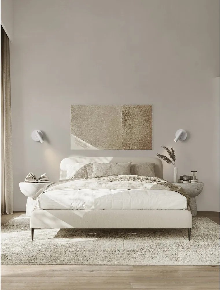 Matně bílé hliníkové LED bodové svítidlo s ohybatelnou konstrukcí 7x10 cm Tico – Nova Luce