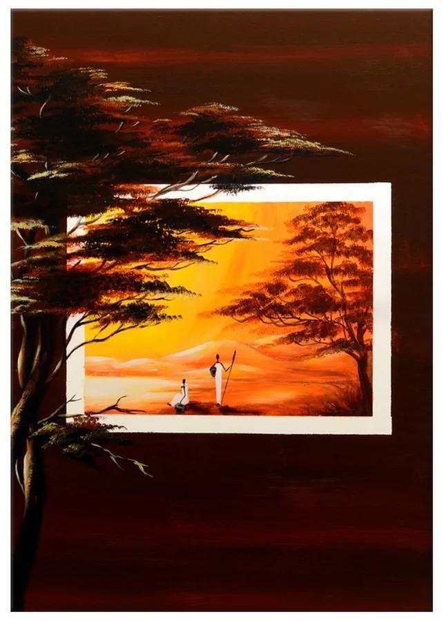 Gario Ručně malovaný obraz Úspěšný lov Rozměry: 120 x 80 cm