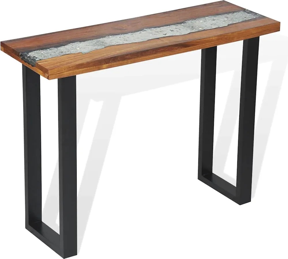 Odkládací stolek, teak, 100x35x75 cm 245065
