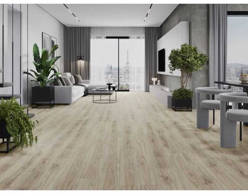 Mexen Madison, vinylová podlaha 1240x182 mm SPC 6,5 mm, IXPE 1,5 mm, 4stranná V-drážka, dub, F1045-1240-182-505-4V1-01