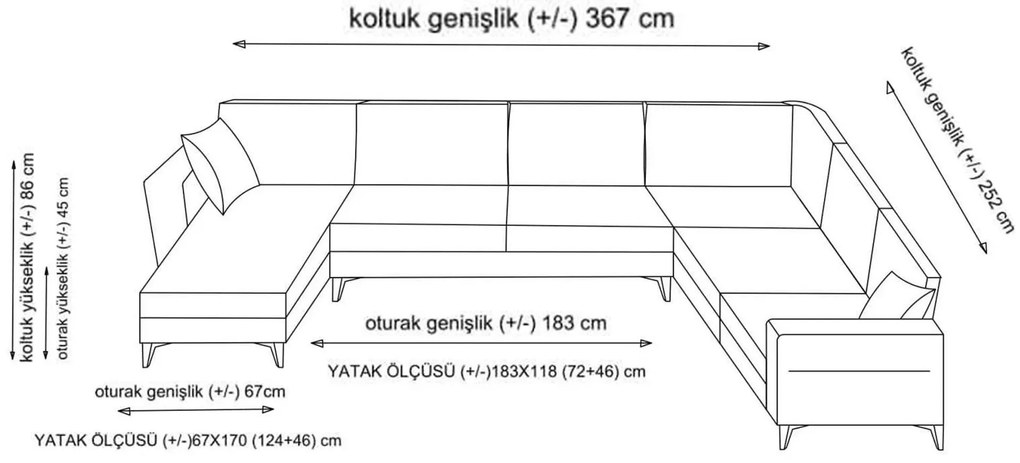 Hanah Home Pohovka KRISTAL rozkládací béžová
