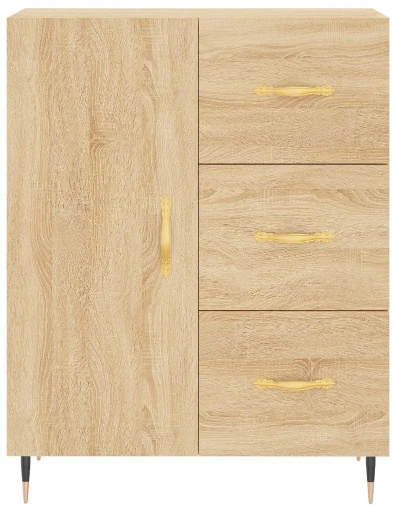 Skříň highboard dub sonoma 69,5 x 34 x 180 cm kompozitní dřevo,  3189424
